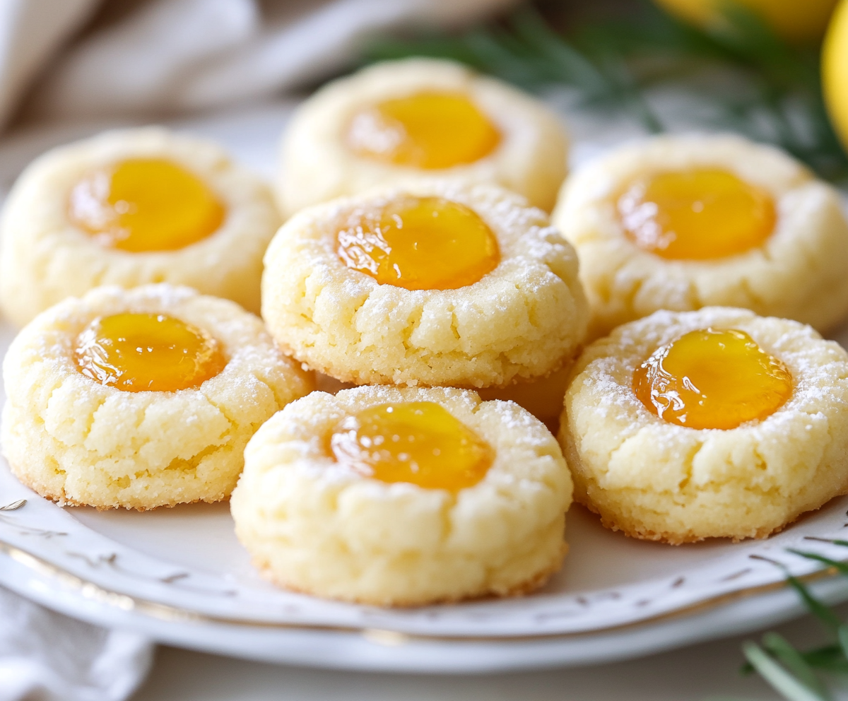 Easy Lemon Thumbprint Cookies Recipe