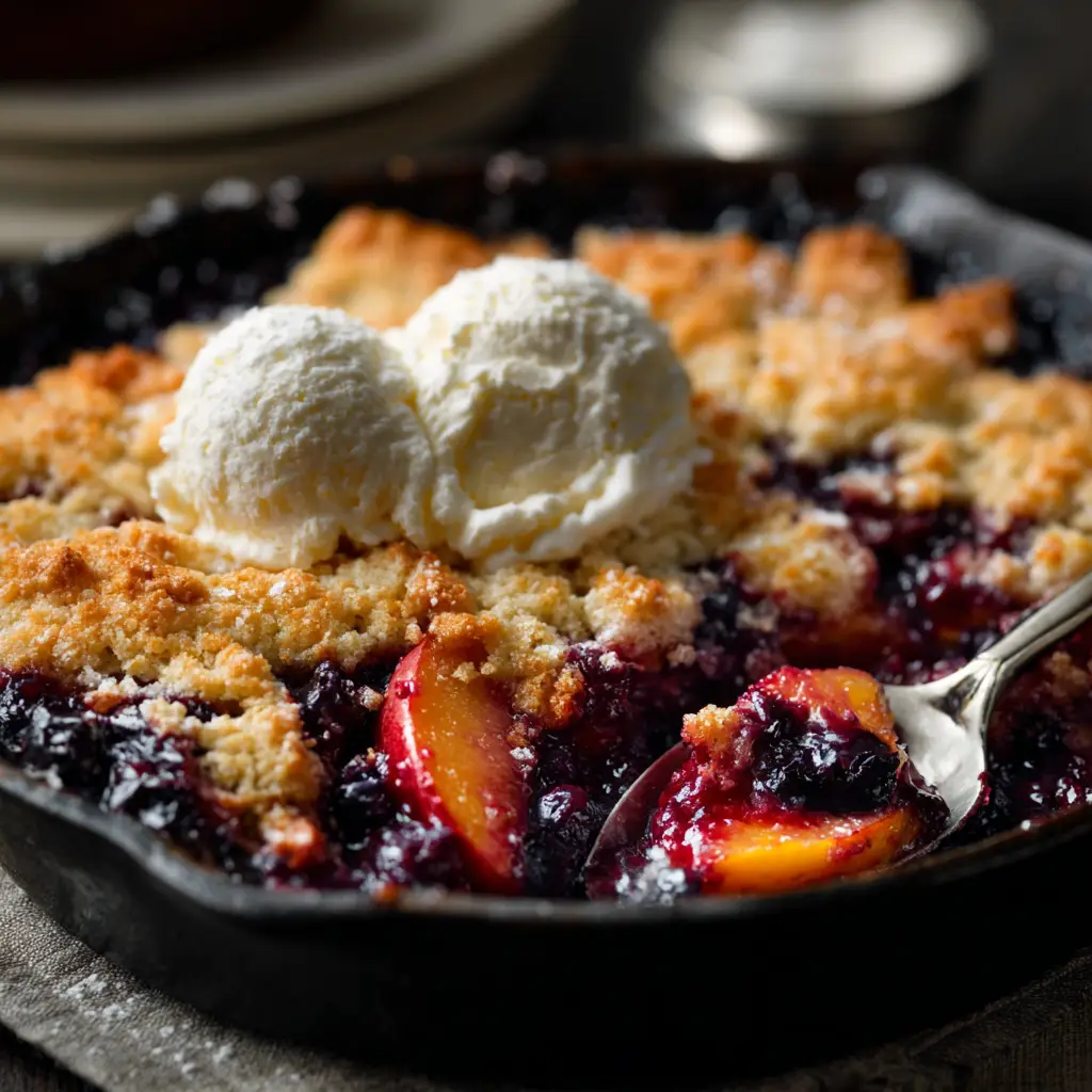 Peach Blueberry Cobbler Recipe